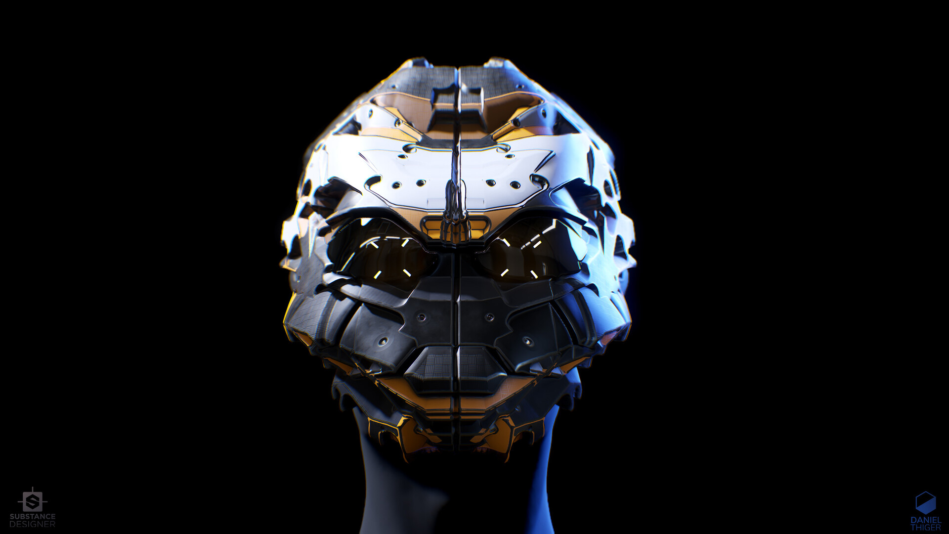 Daniel Thiger - Parametric Helmet Design in Substance Designer