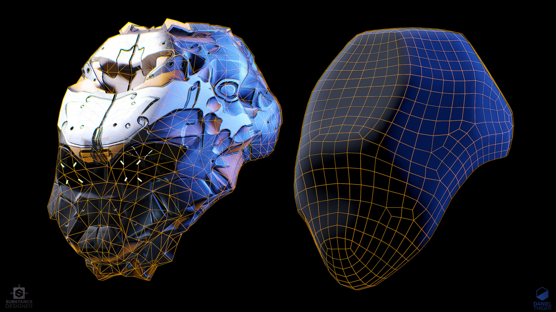 Daniel Thiger - Parametric Helmet Design in Substance Designer