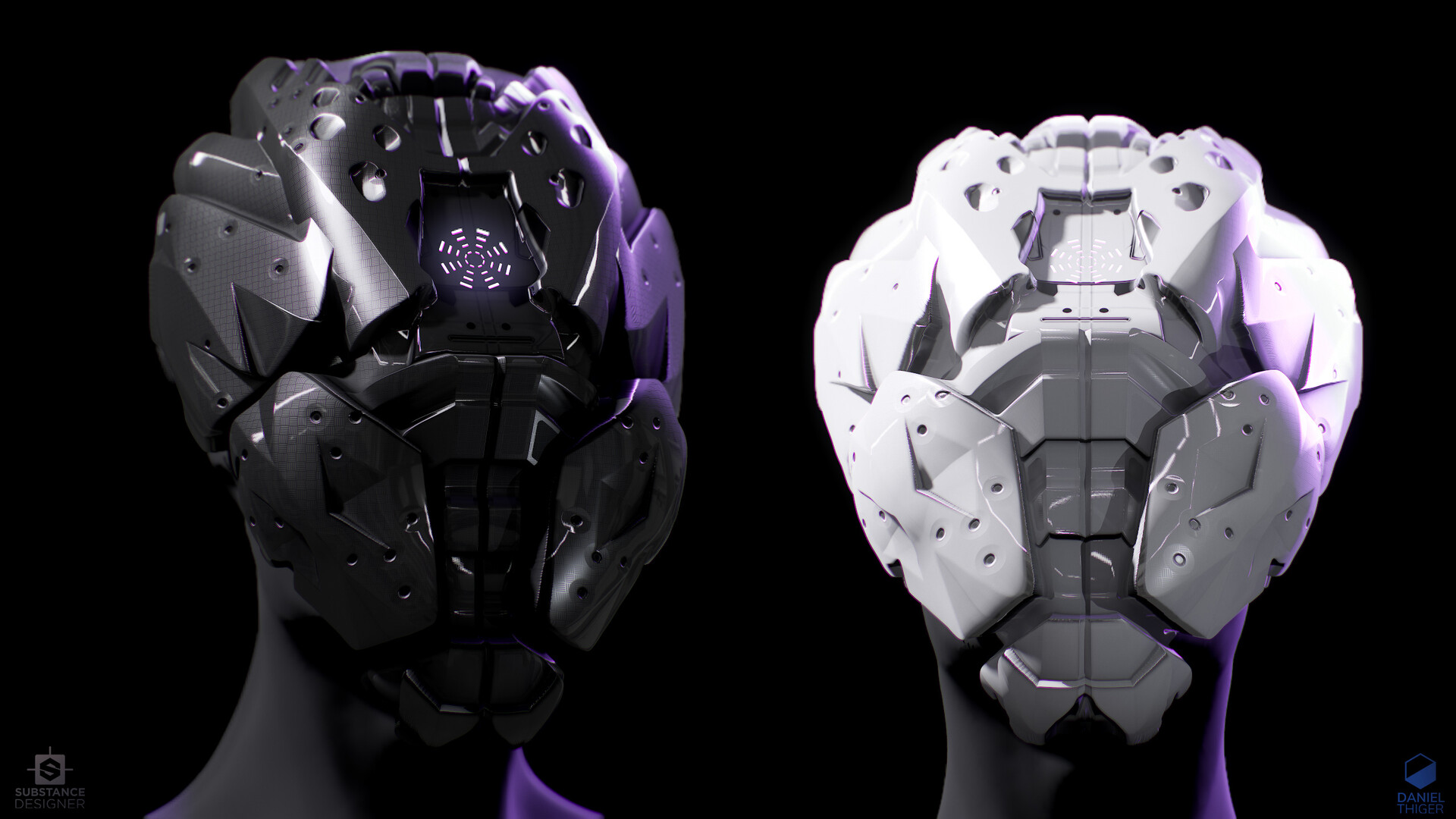 Daniel Thiger - Parametric Helmet Design in Substance Designer