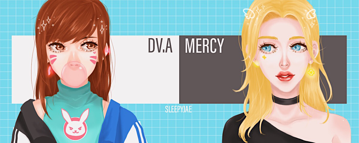 ArtStation - Casual DVA + Mercy
