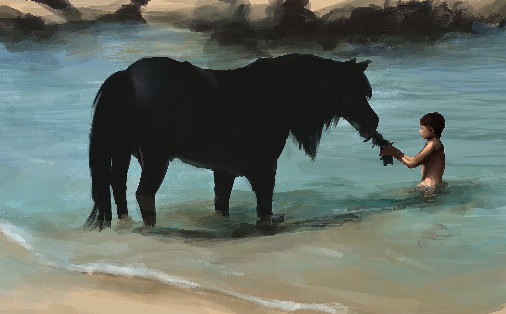 ArtStation - The Black Stallion (1)