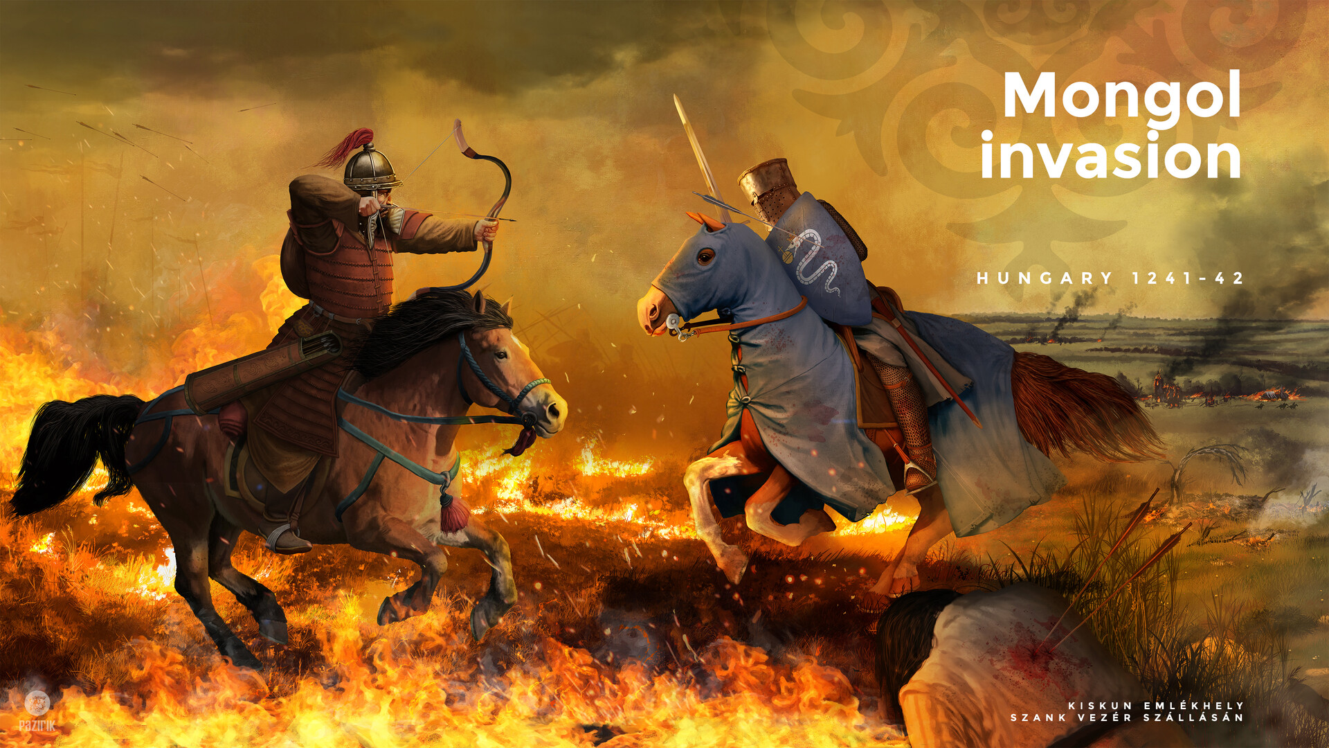 Pazirik Studio - Historical illustrations at the Cuman memorial site of ...