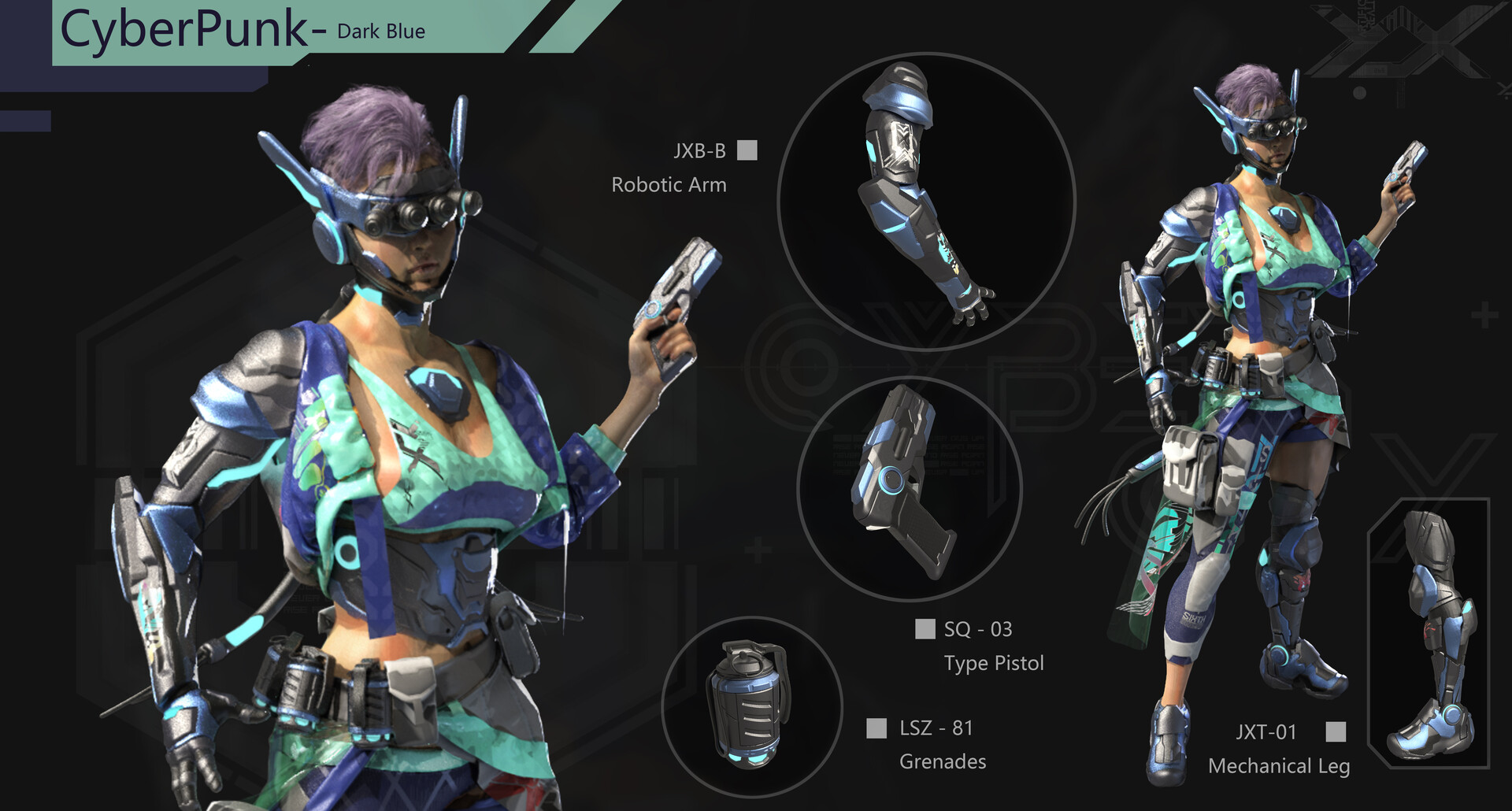 ArtStation - CyberPunk-Dark Blue