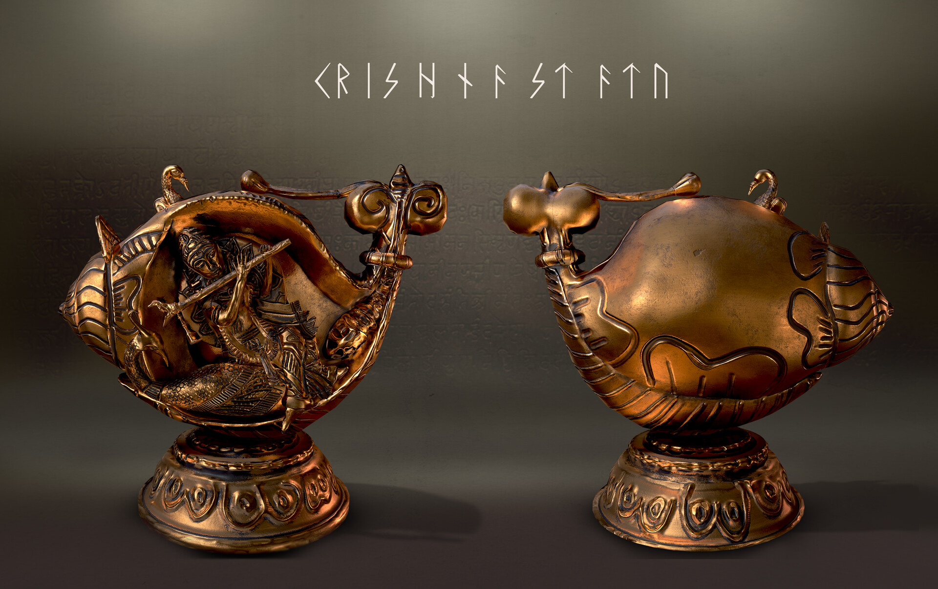 Teoh Chia Leck - Krishna Statue