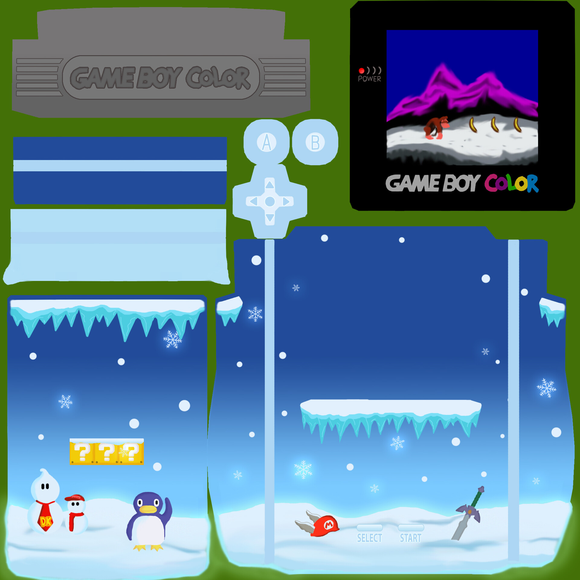 ArtStation - Iced over Gameboy Color