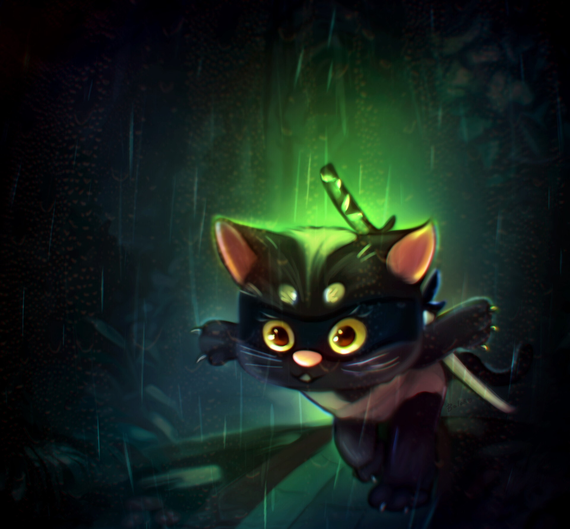 ArtStation - Ninja cat