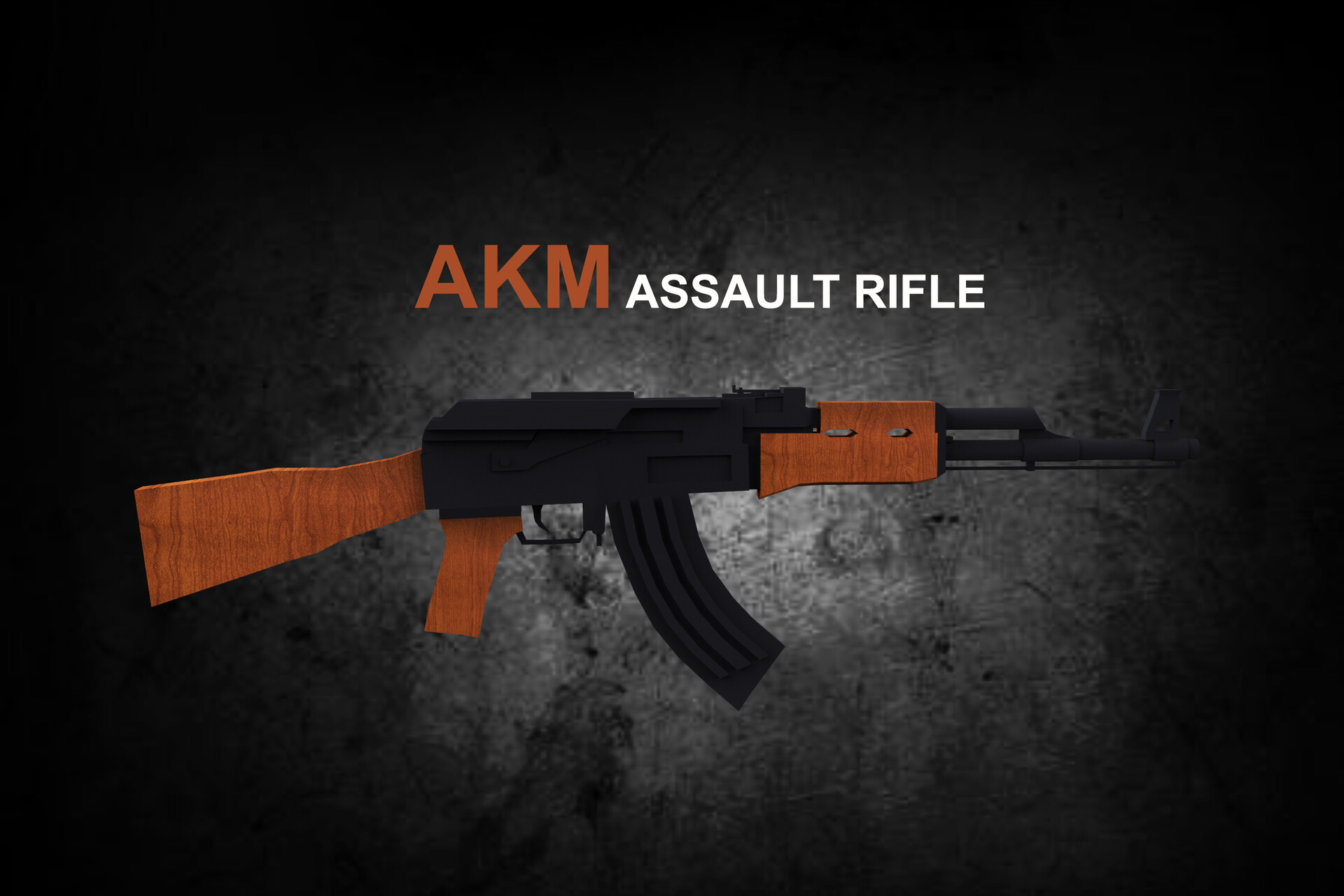 ArtStation - AKM GUN ASSAULT RIFLE