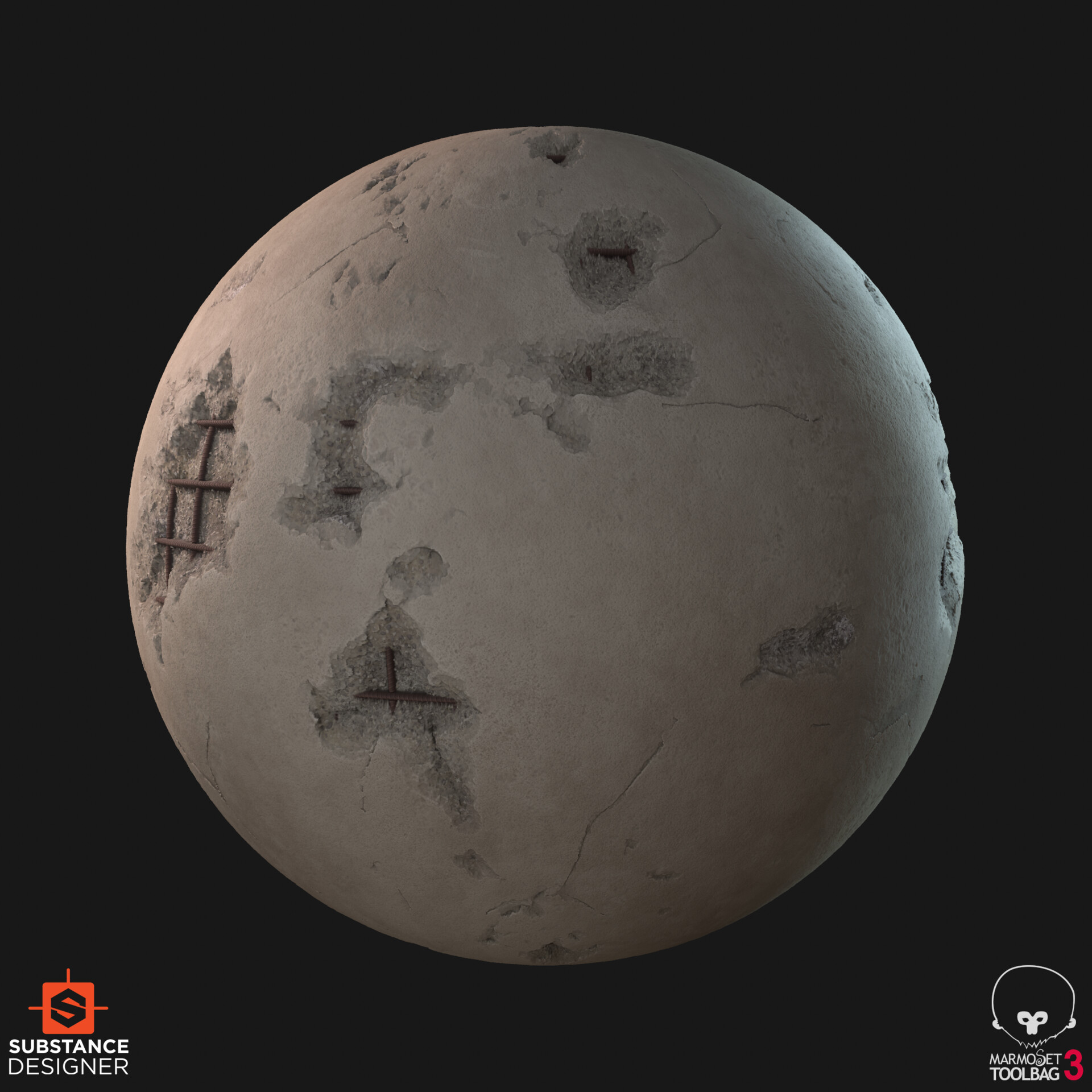 ArtStation - Broken Concrete - Substance Designer