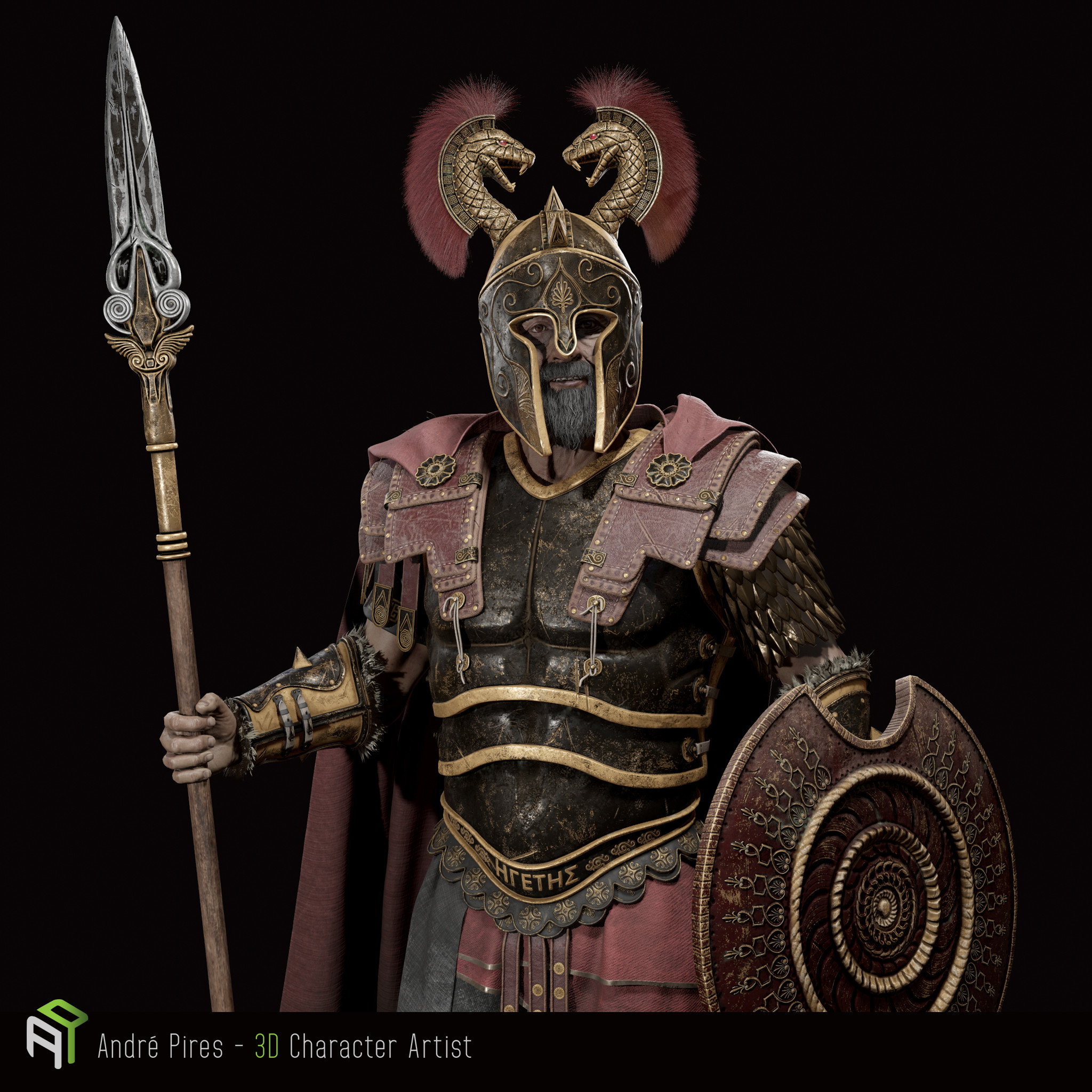 Andre Pires - Real Time Ancient Spartan Leader