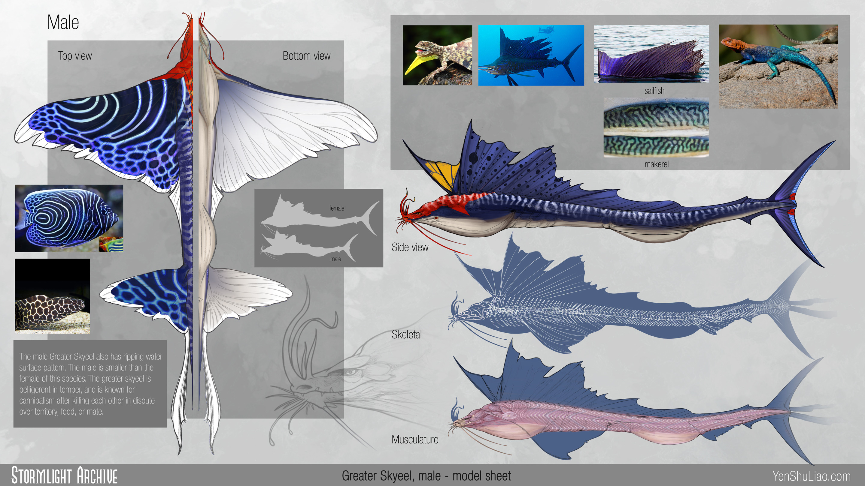 Art of Yen - Stormlight Archive - Greater Skyeel