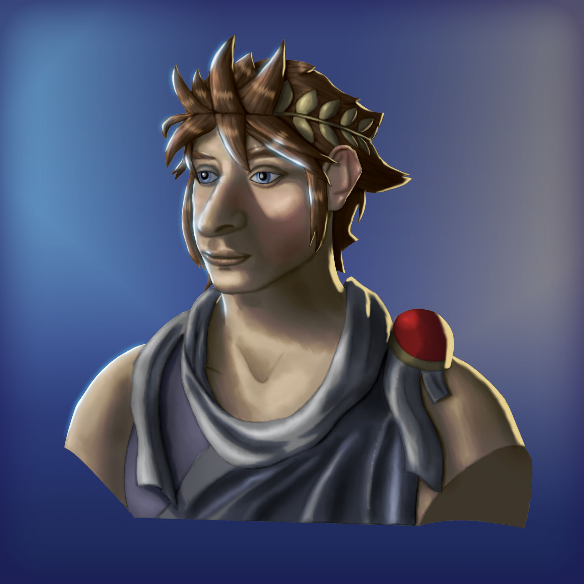 ArtStation - kid icarus-self-portrait