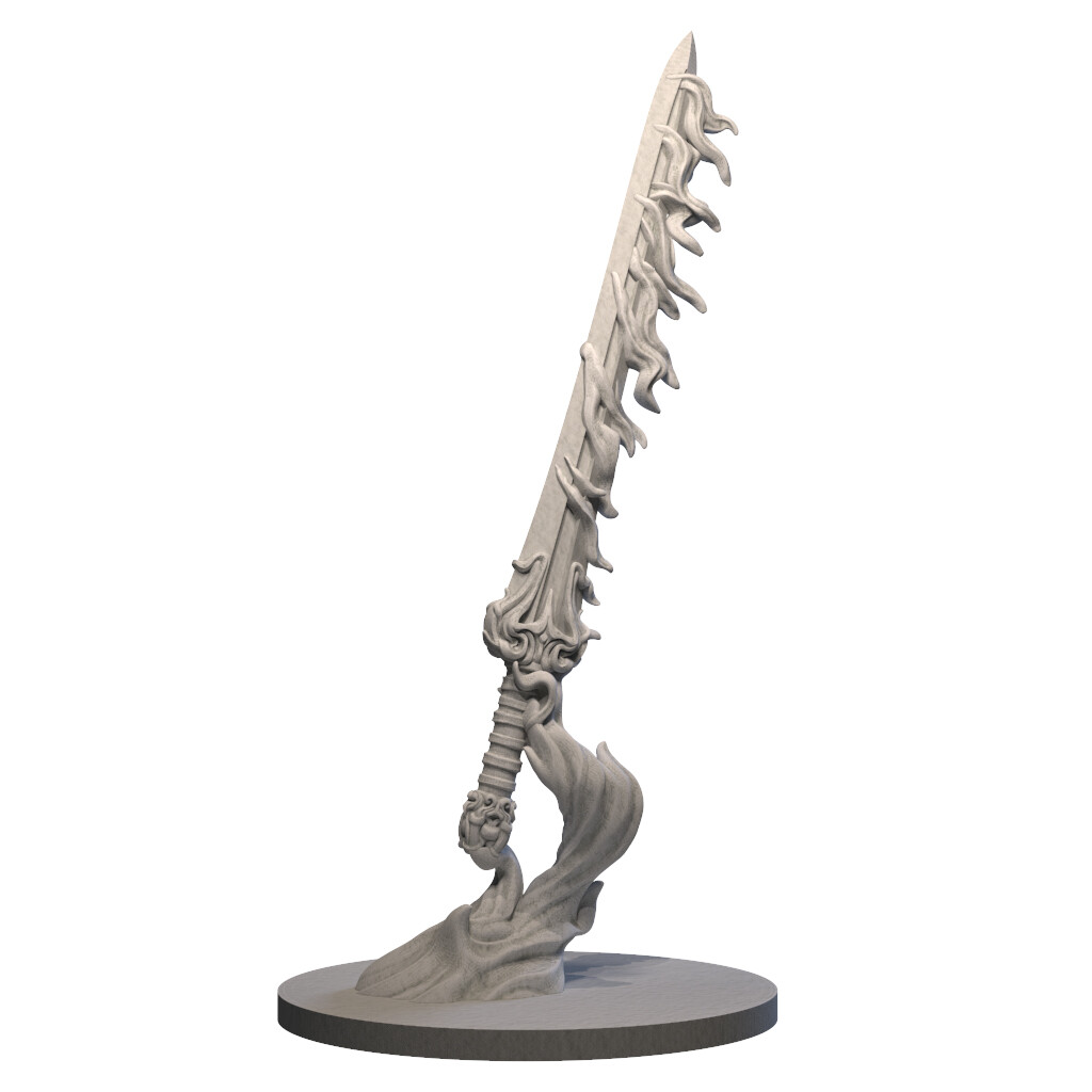 ArtStation - Spiritual Weapon - 40 mm miniature