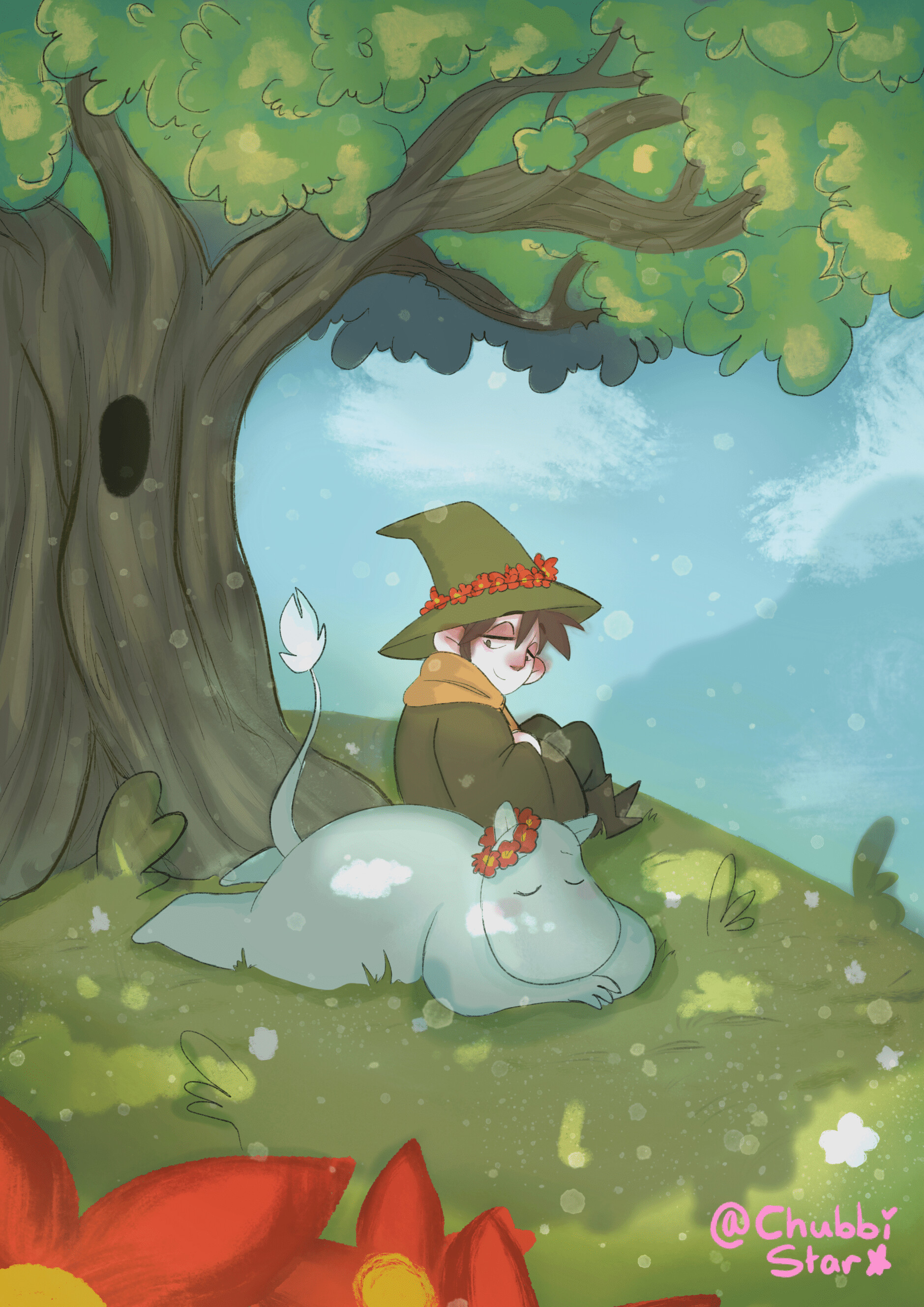 ArtStation - Fan Art: Moomintroll and Snufkin