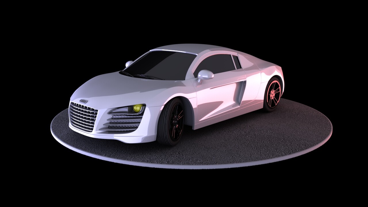 ArtStation - 3d modelling car