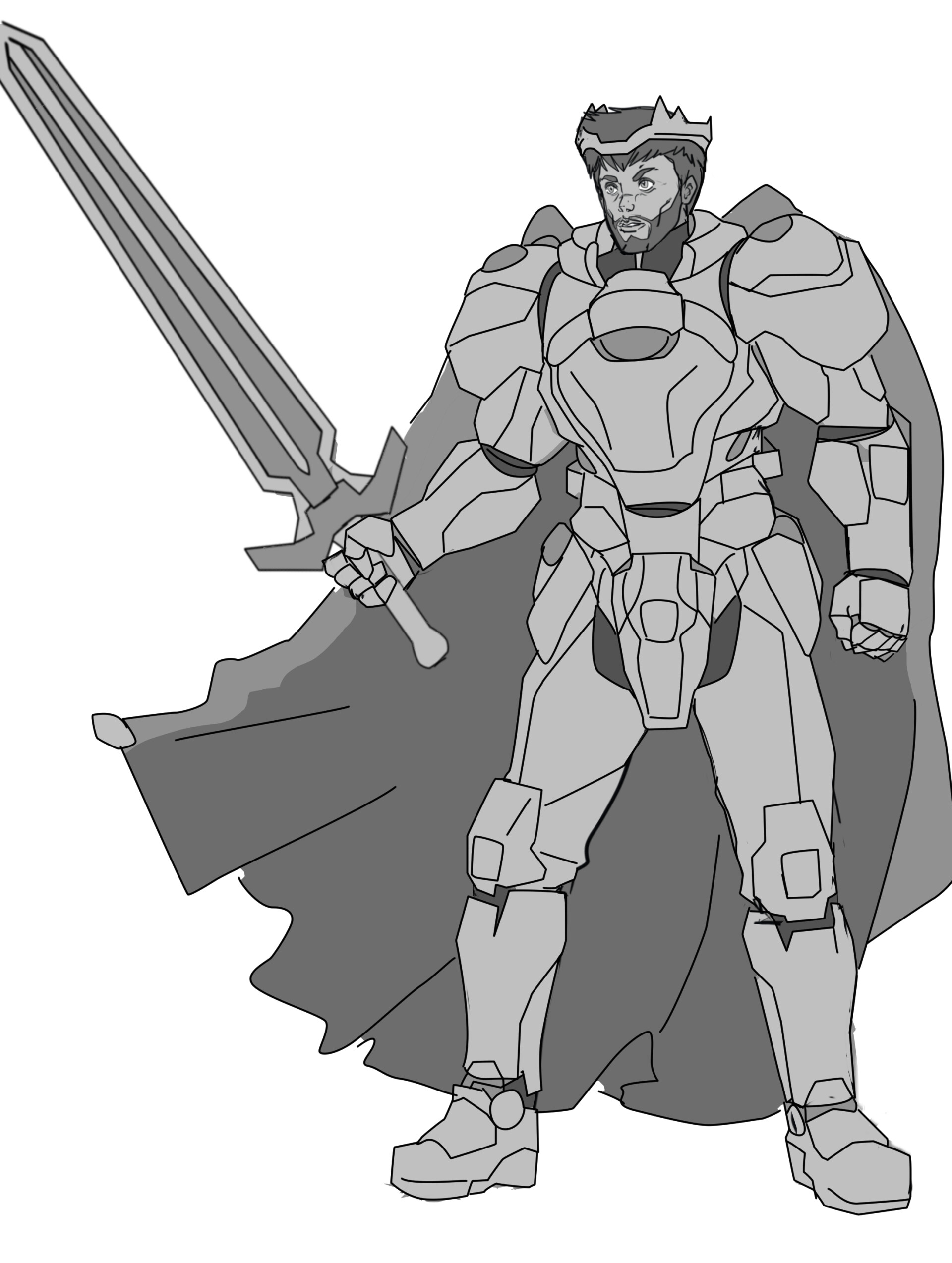 King Arthur Easy Drawing