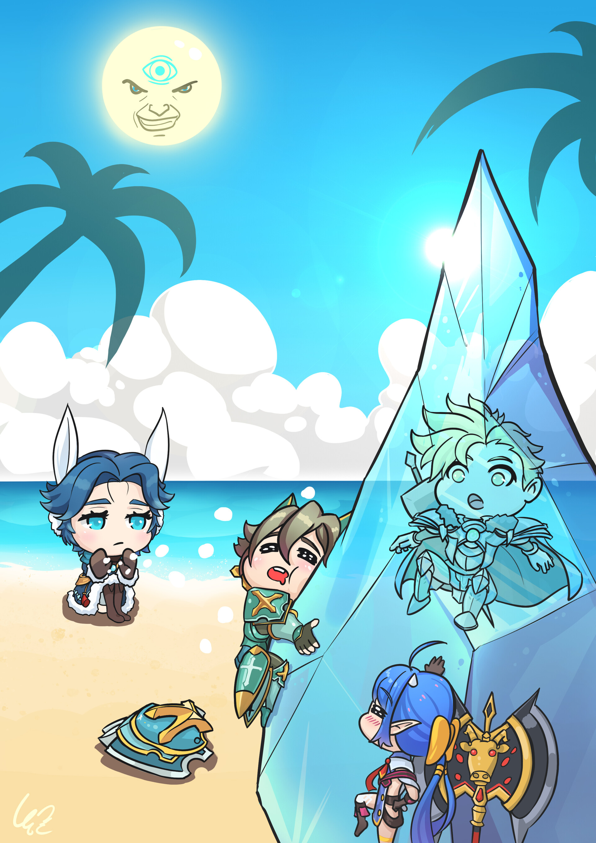 ArtStation - Epic seven Summer