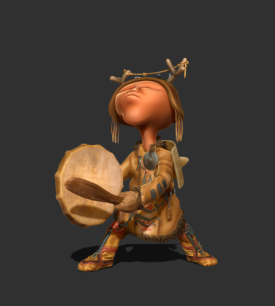 ArtStation - Children's toy "Shaman"