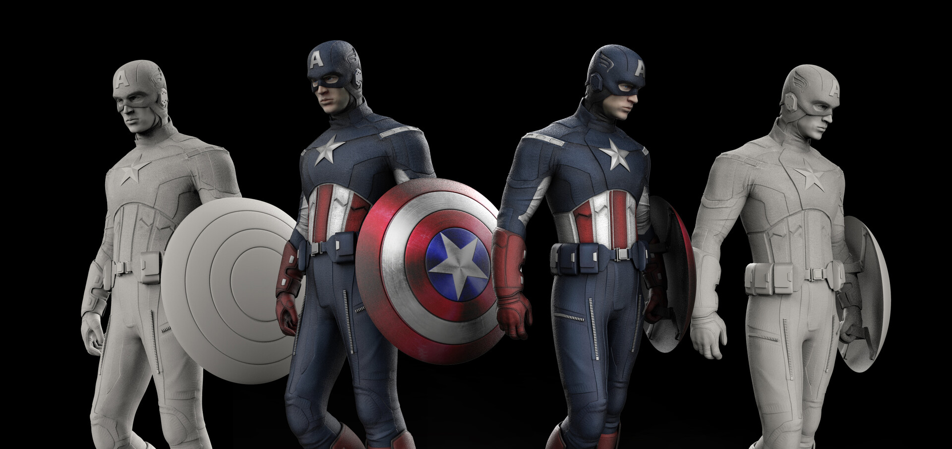 Dot Square - CAPTAIN AMERICA