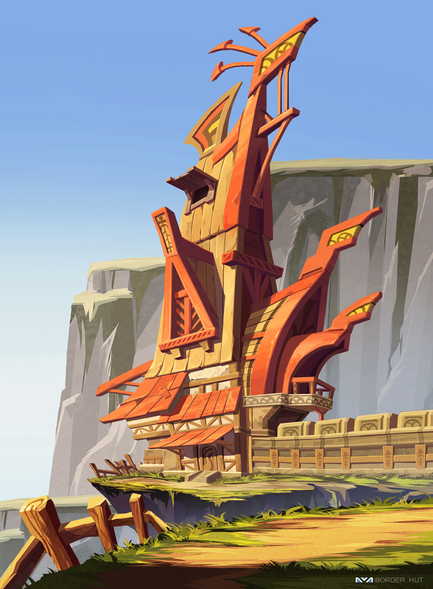 ArtStation - border hut2
