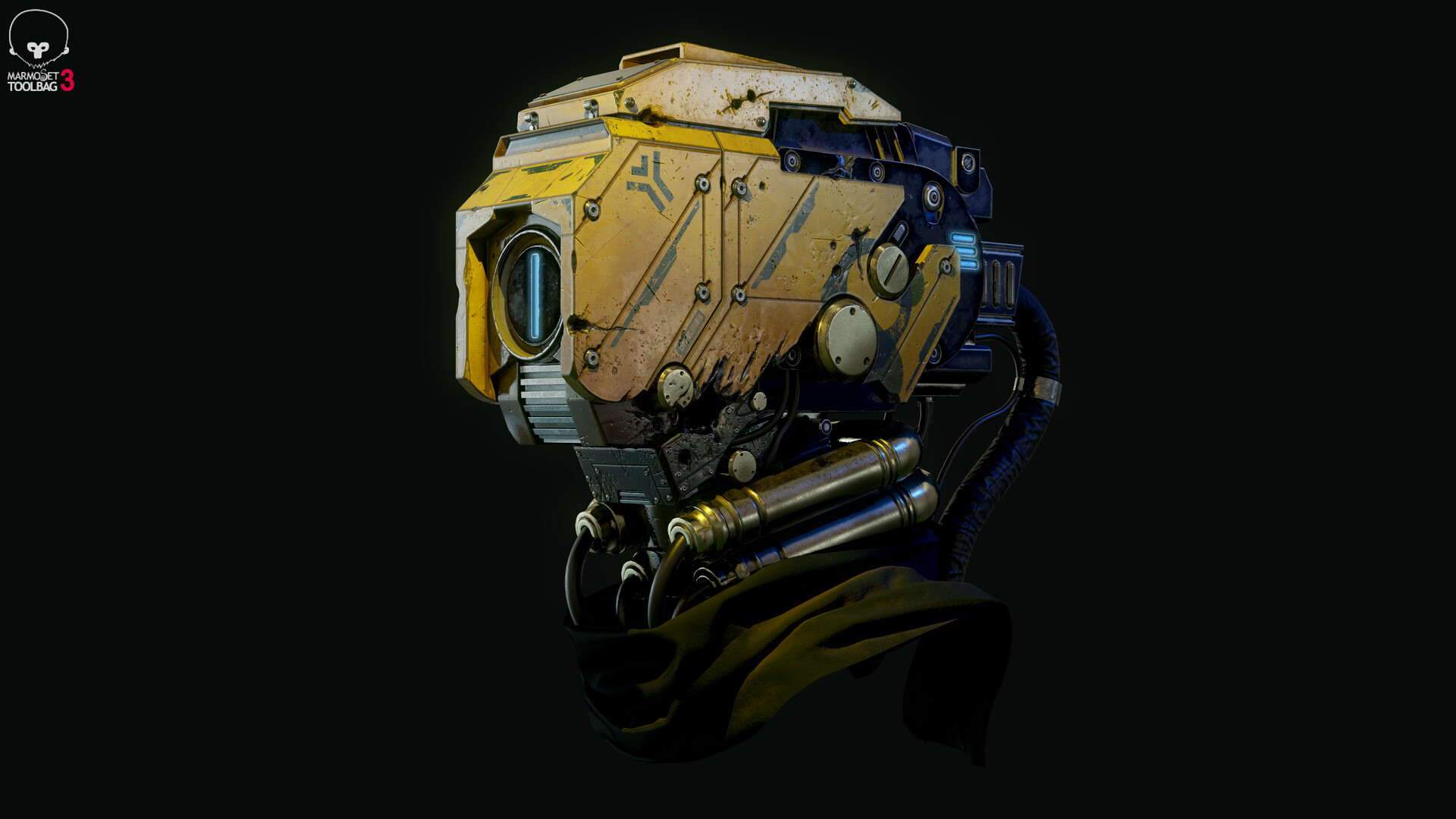 ArtStation - Robot Head Bust