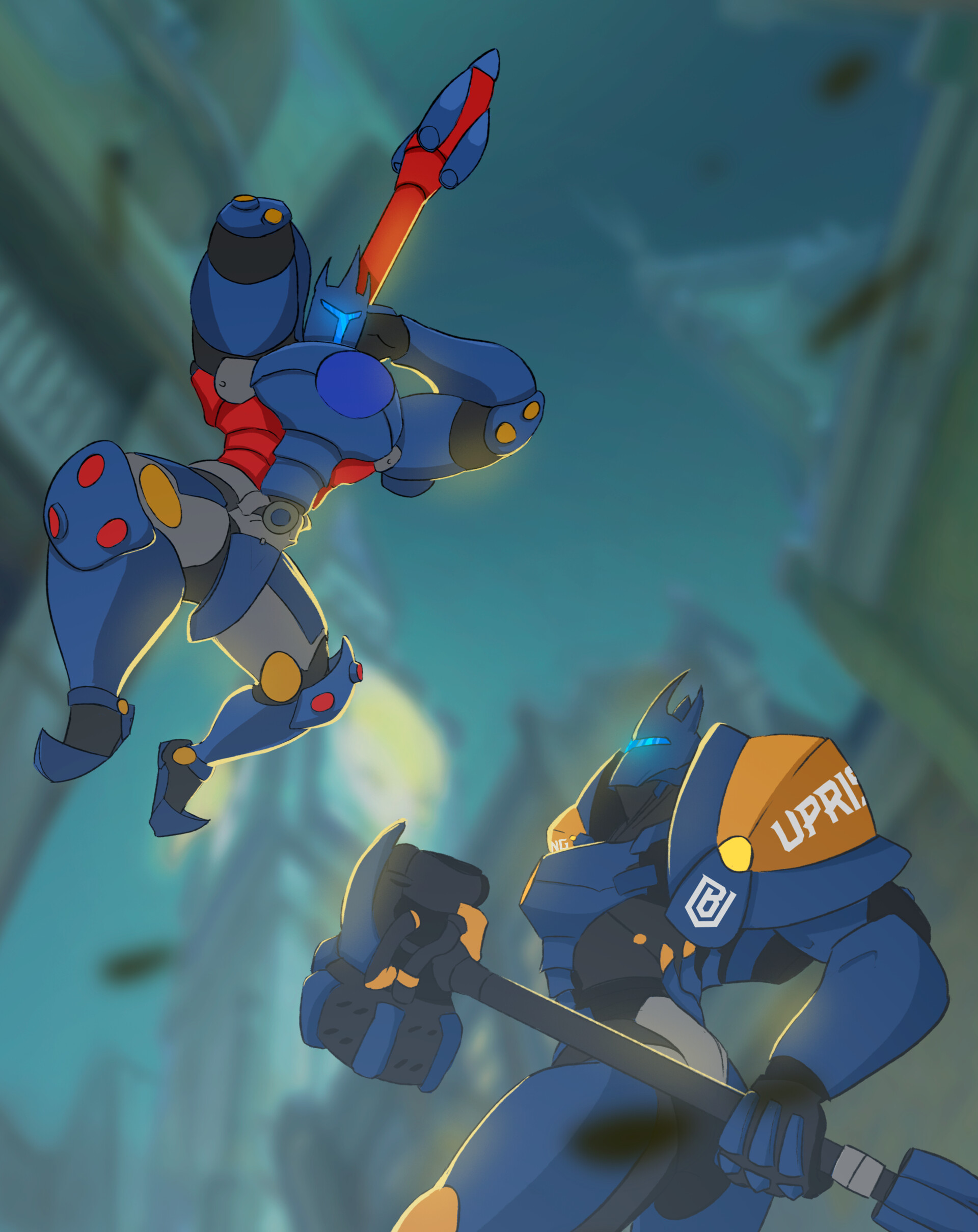 Robbie Derosa - Commissioned work for Paris Eternal (Overwatch League)