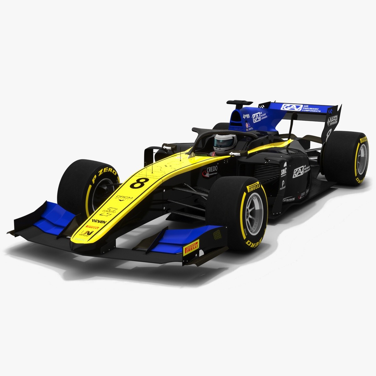 ArtStation - UNI-Virtuosi Racing F2 #8 Formula 2 Season 2019 3D model