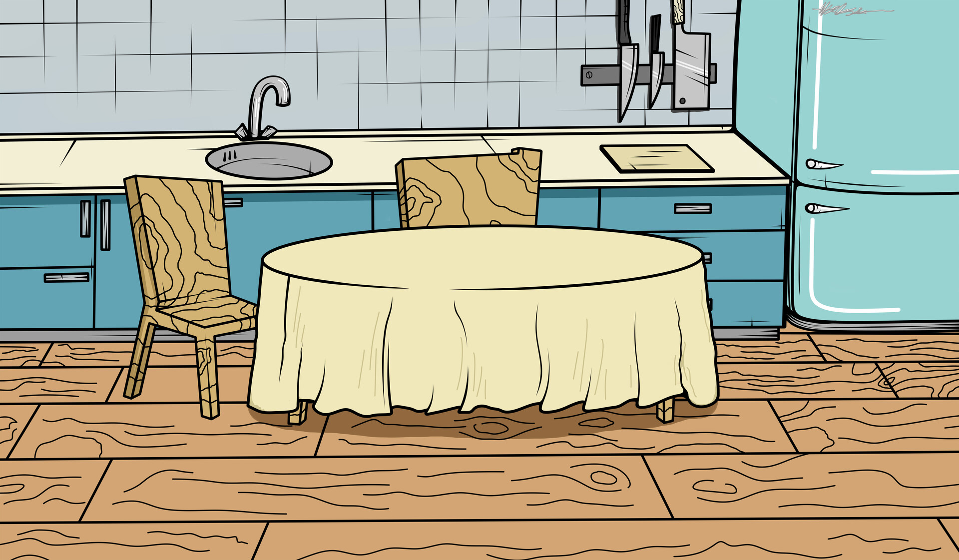 ArtStation - Backgrounds (for cartoon)