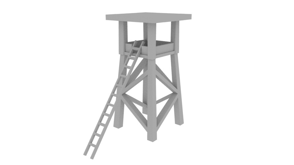 ArtStation - Tower with ladder