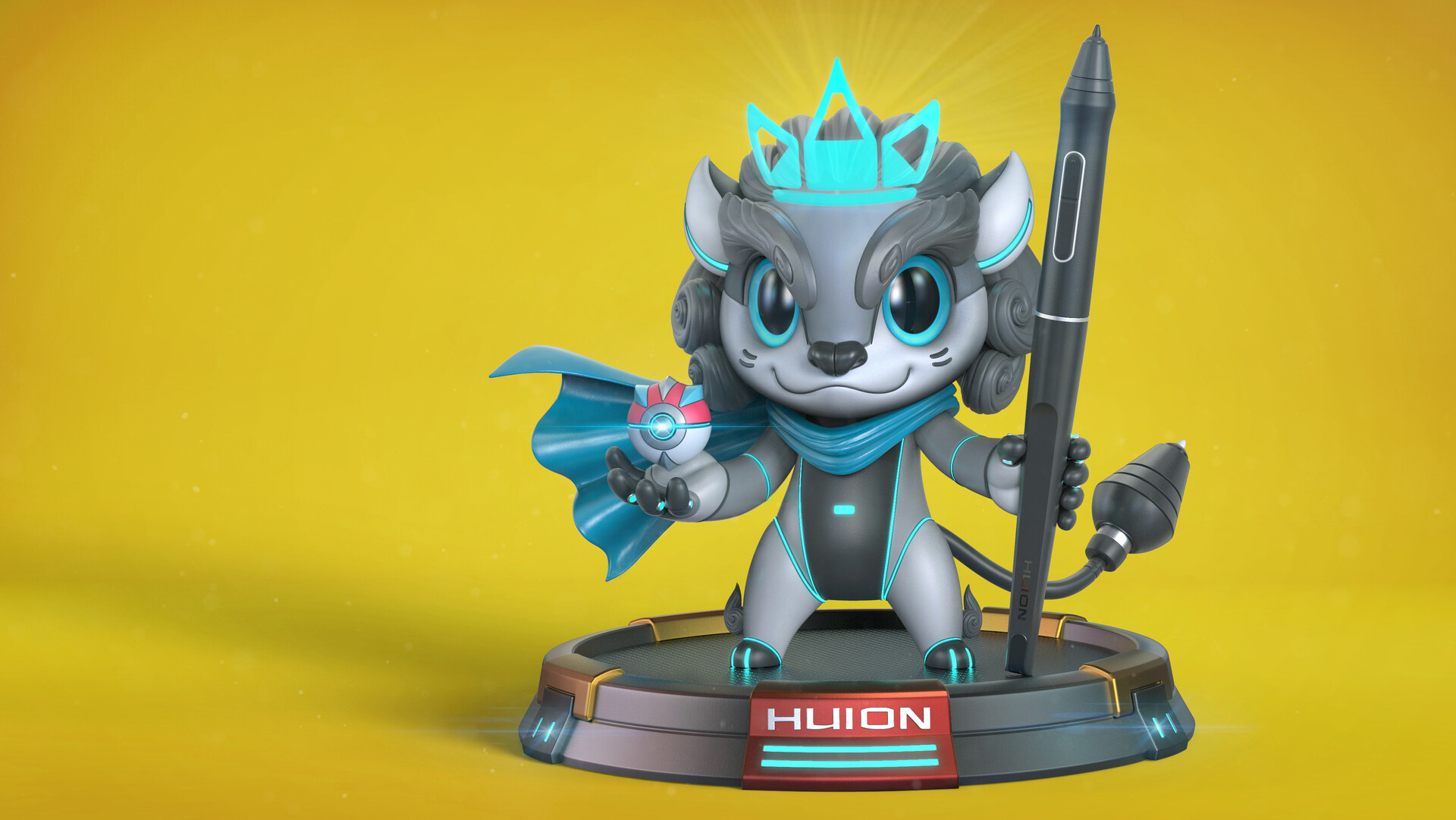 ArtStation - Huion 3D Mascot
