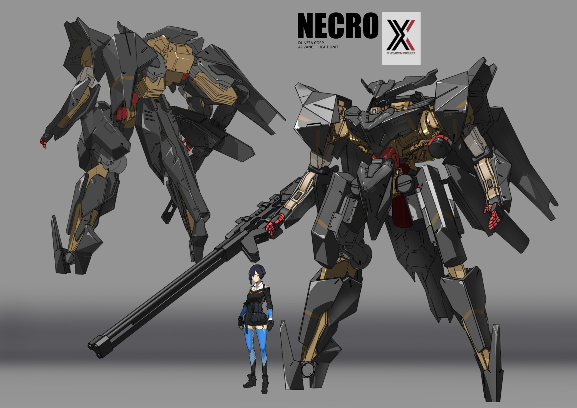ArtStation - NECRO_TRANSFORMABLE_MECH