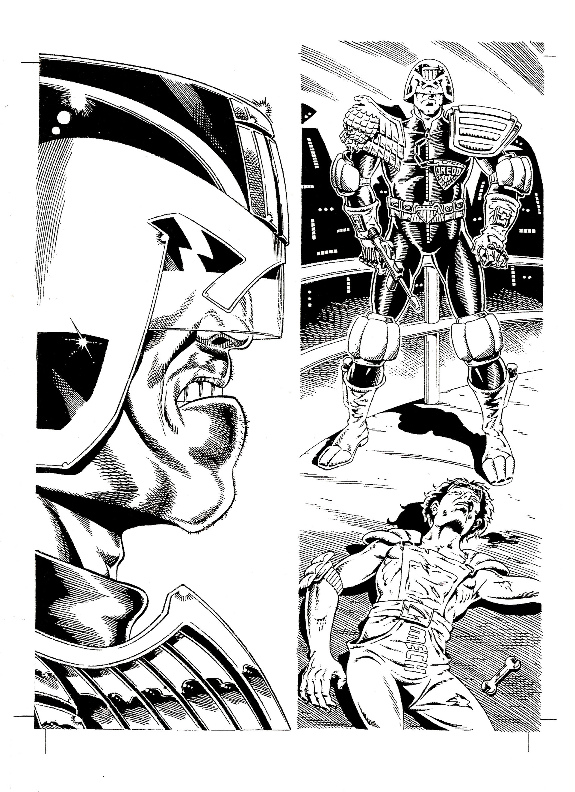 ArtStation - Judge Dredd Annual Spot Illustrations