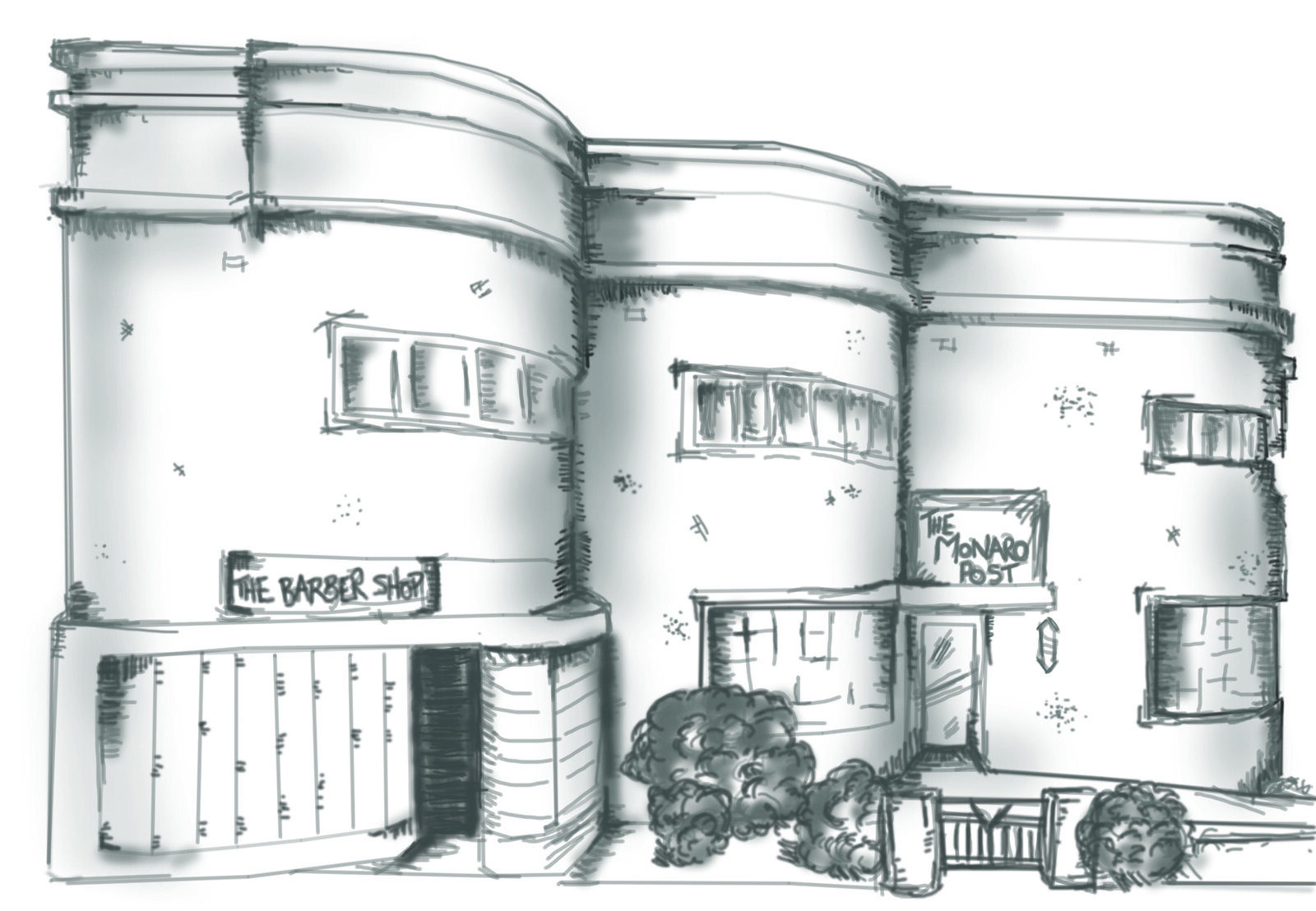 Pippa Lewis - Quick Sketch of The Office