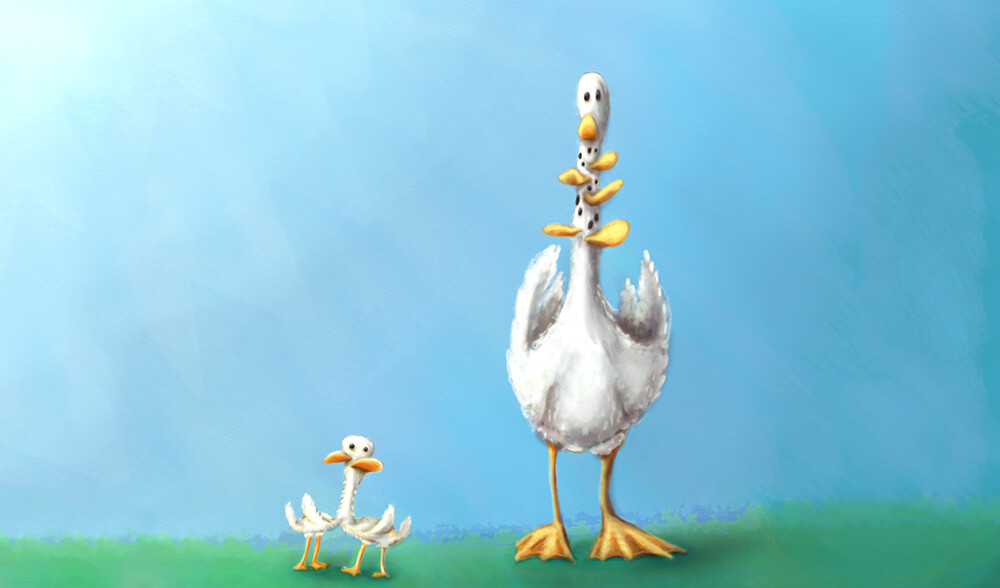 ArtStation - Siamese ducks