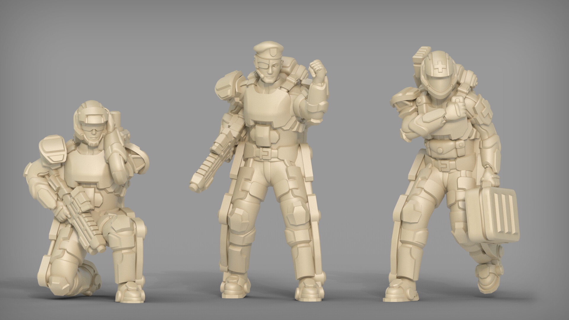 Vincent Colborn - From Ashes commission - Pathfinder infantry models