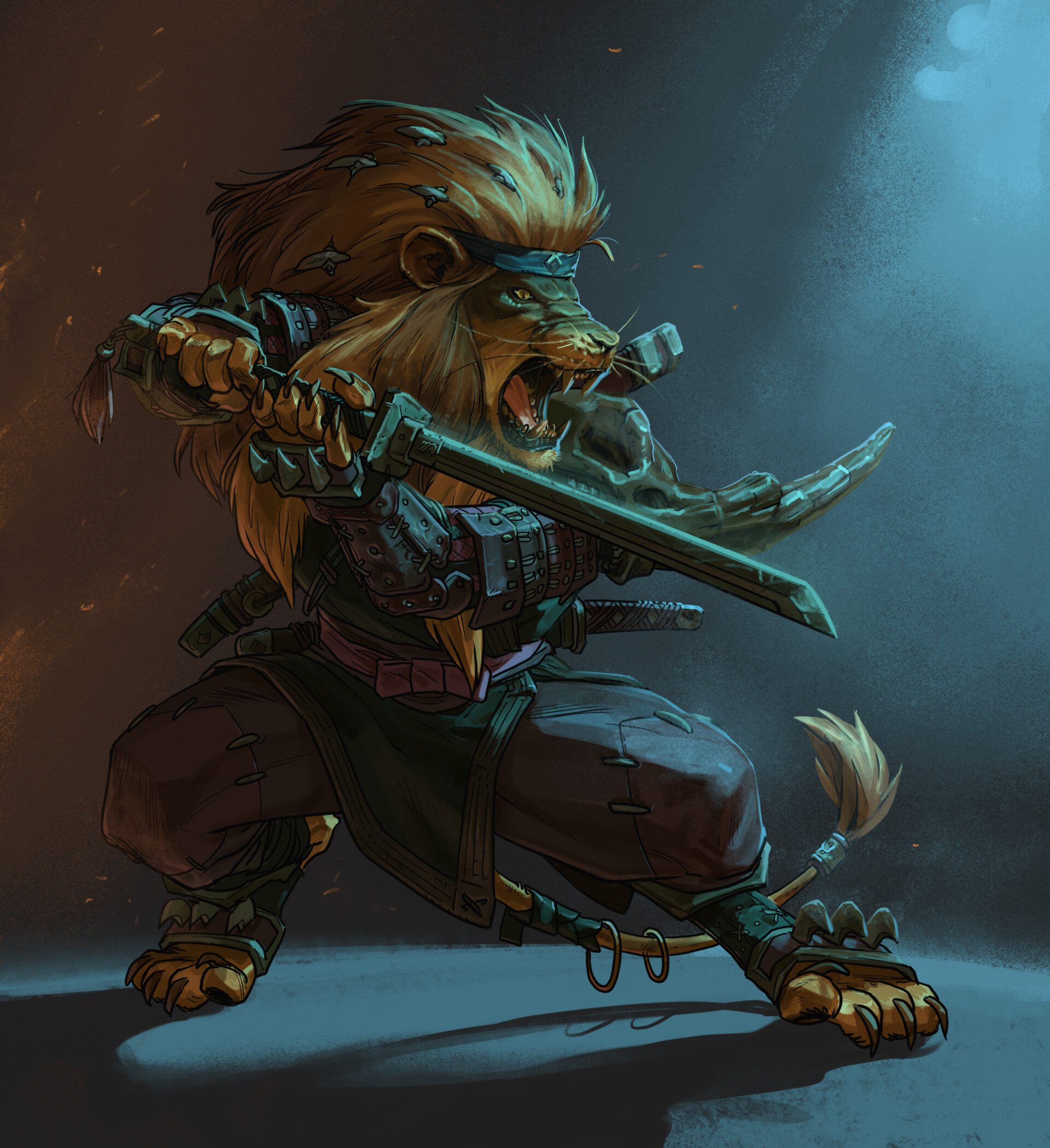 ArtStation - Lion Clan Ninja, Aluísio Cervelle Santos