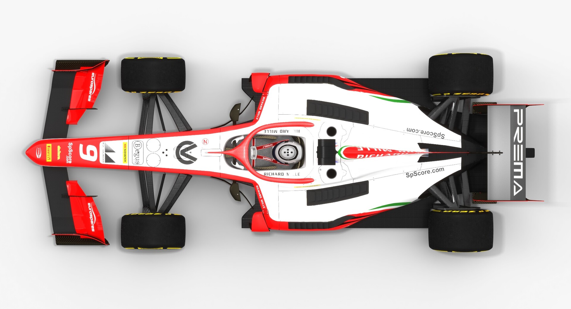 OpticalDreamSoft - Prema Racing F2 #9 Formula 2 Season 2019 3D model