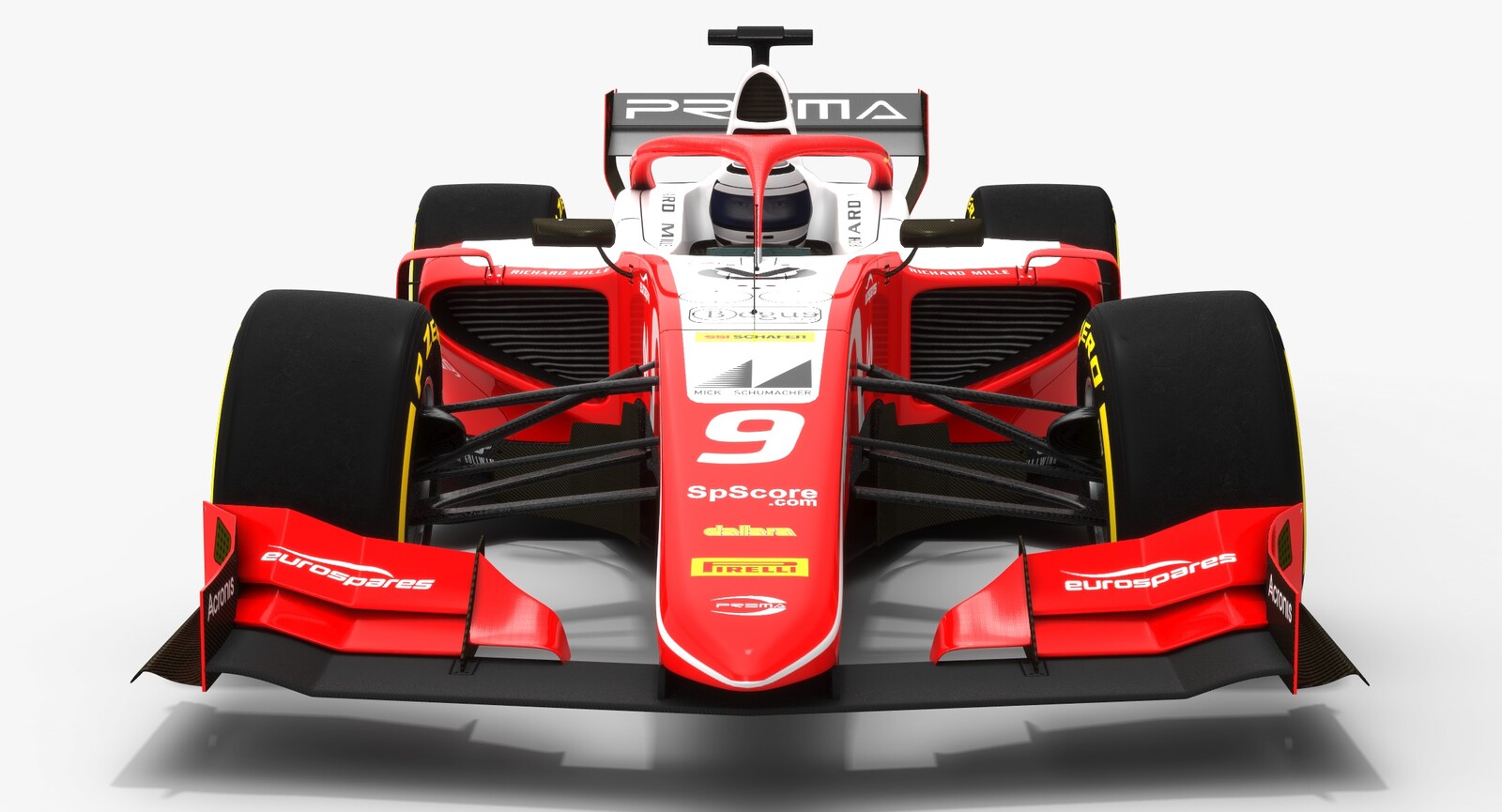 OpticalDreamSoft - Prema Racing F2 #9 Formula 2 Season 2019 3D model