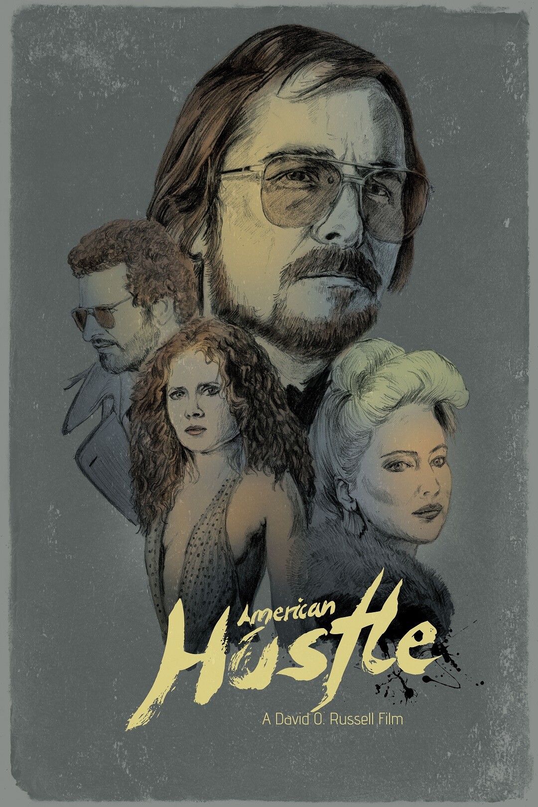 ArtStation - Alternative Movie Poster-AMERICAN HUSTLE