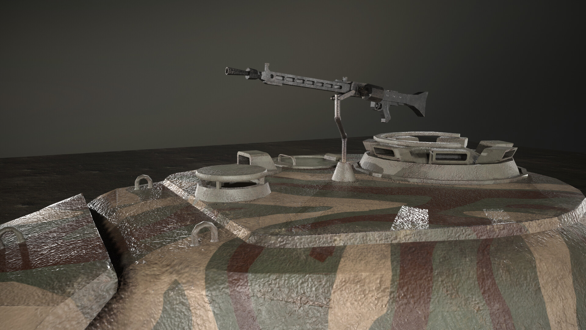 Mohamed Hesham - German Panzer VII Lowe Tank -Game Ready