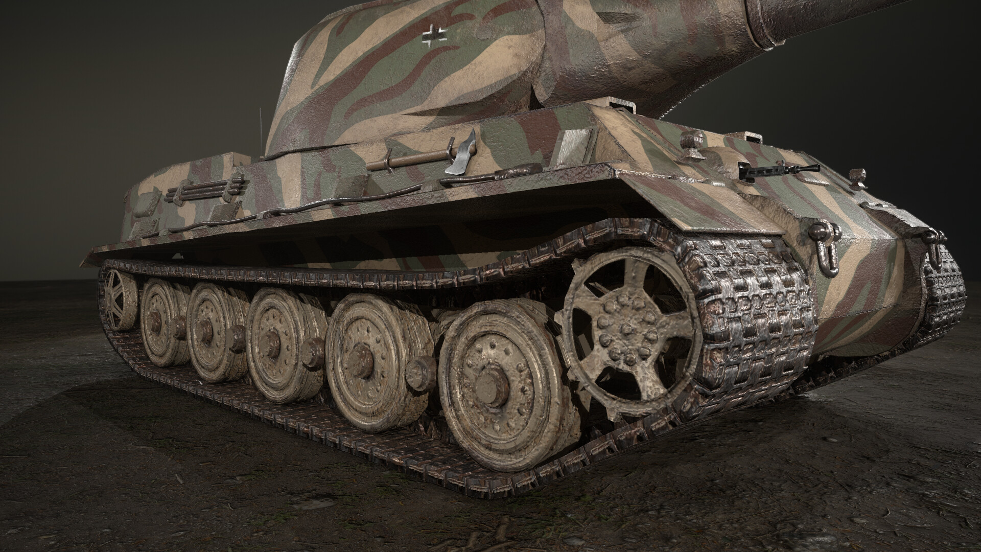 Mohamed Hesham - German Panzer VII Lowe Tank -Game Ready