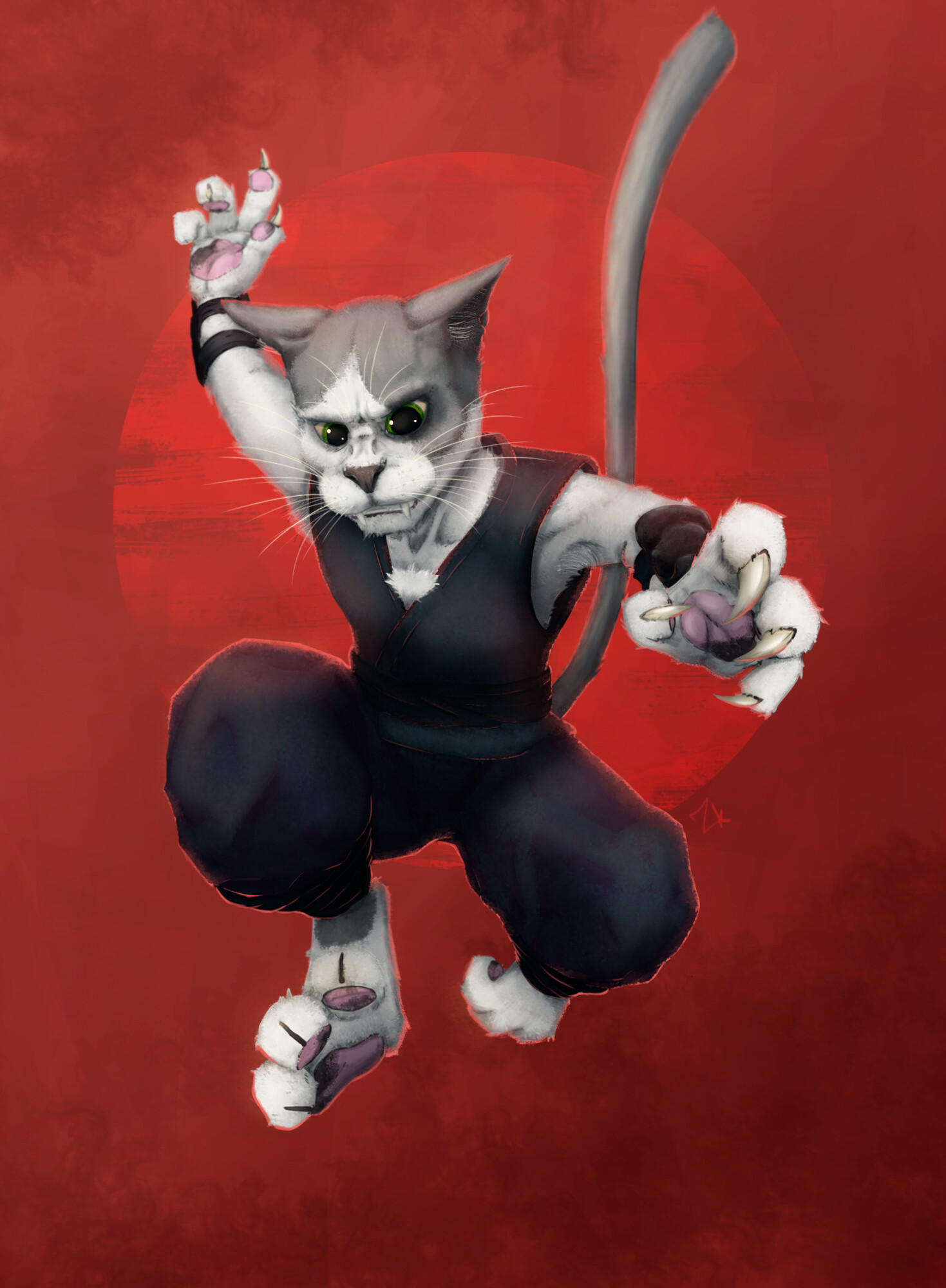 ArtStation - Shinobi neko-tan