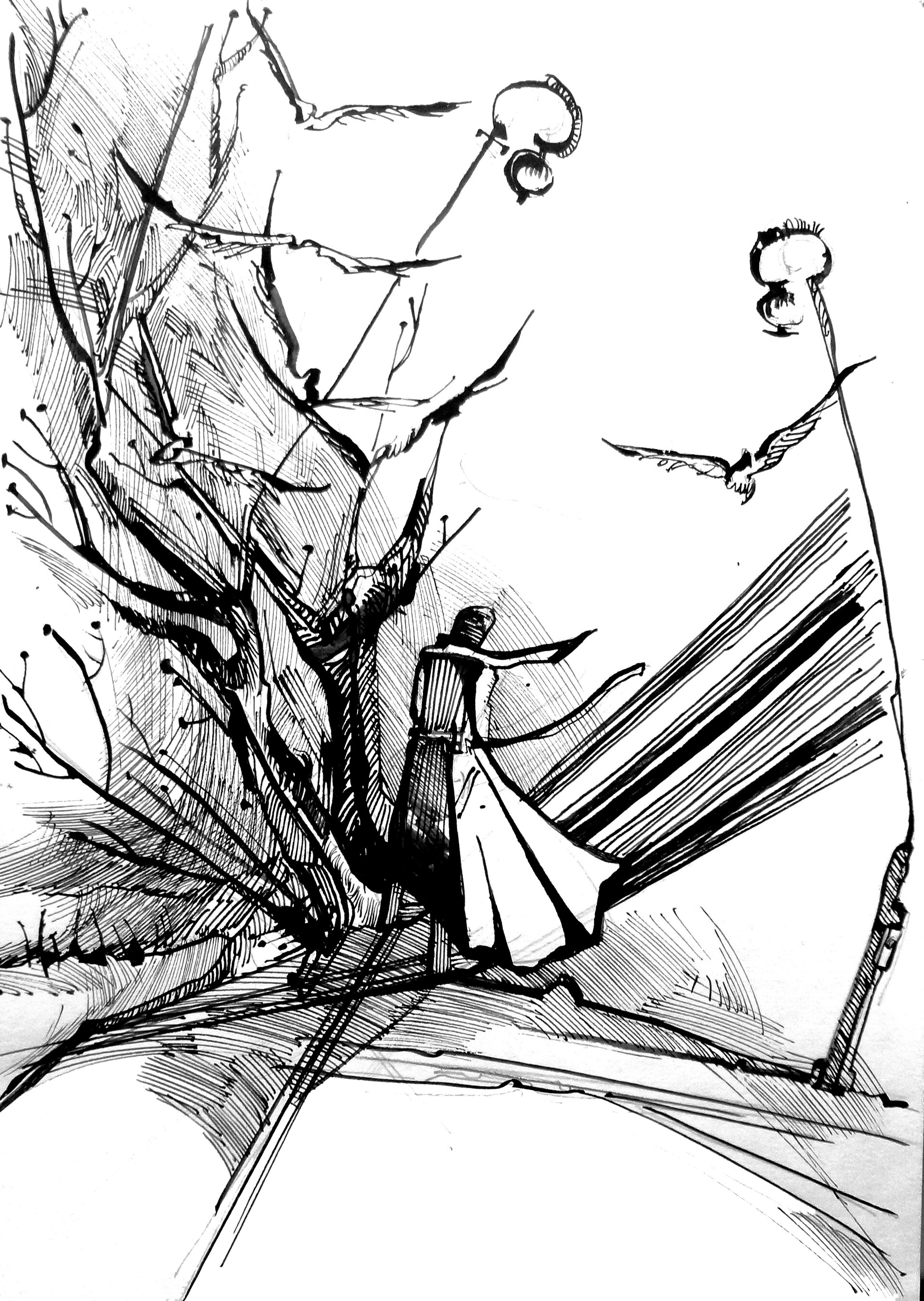 ArtStation - 'A Metting Point' illustration set