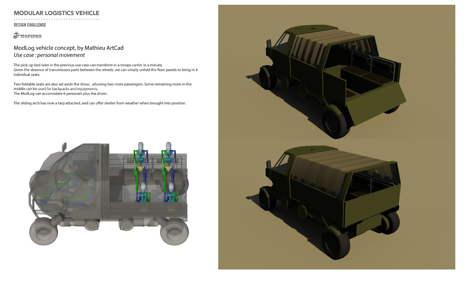 Mathieu Marguerin - ModLog (USMC Modular Logistic Vehicle Challenge)