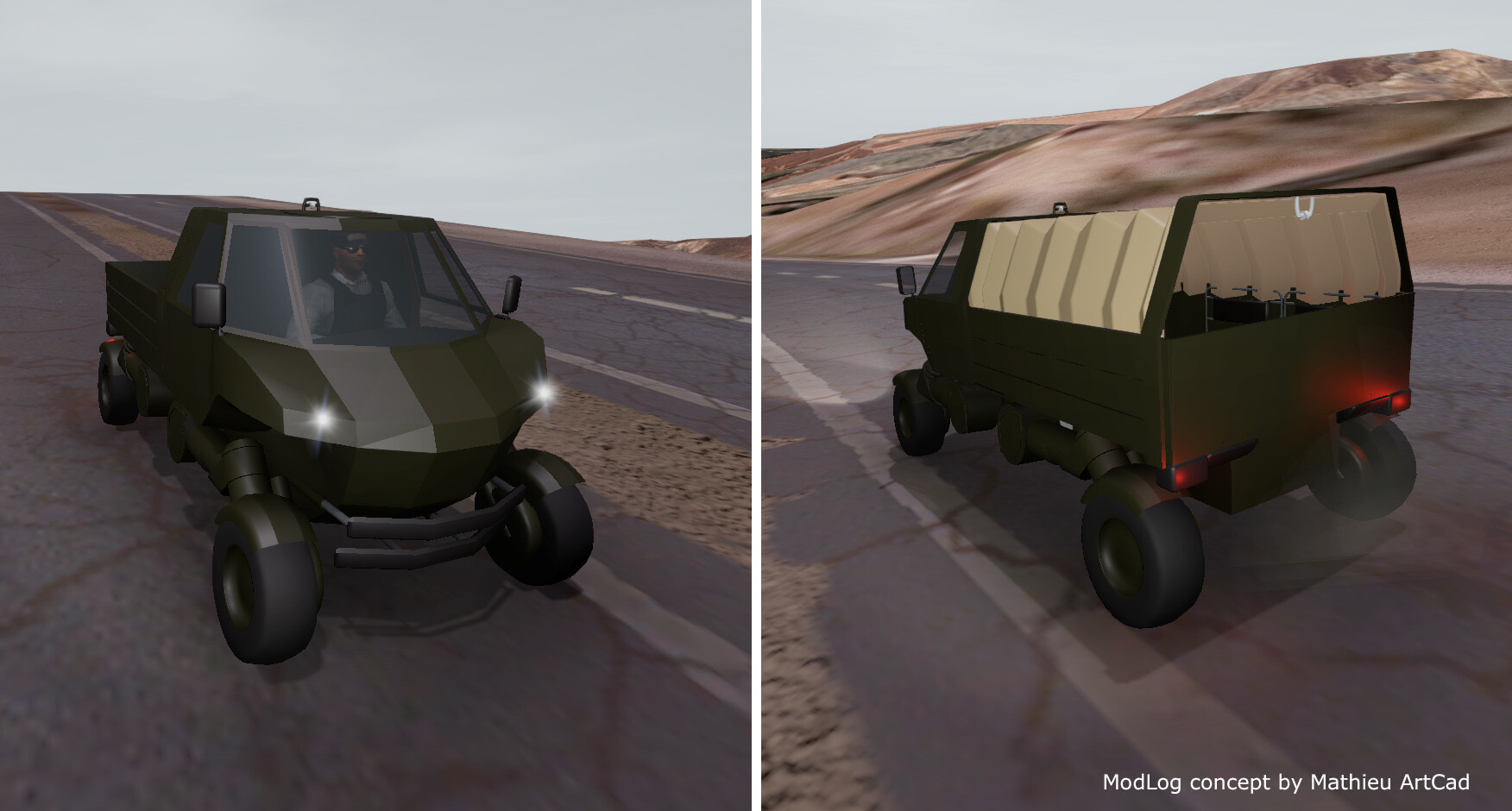 Mathieu Marguerin - ModLog (USMC Modular Logistic Vehicle Challenge)