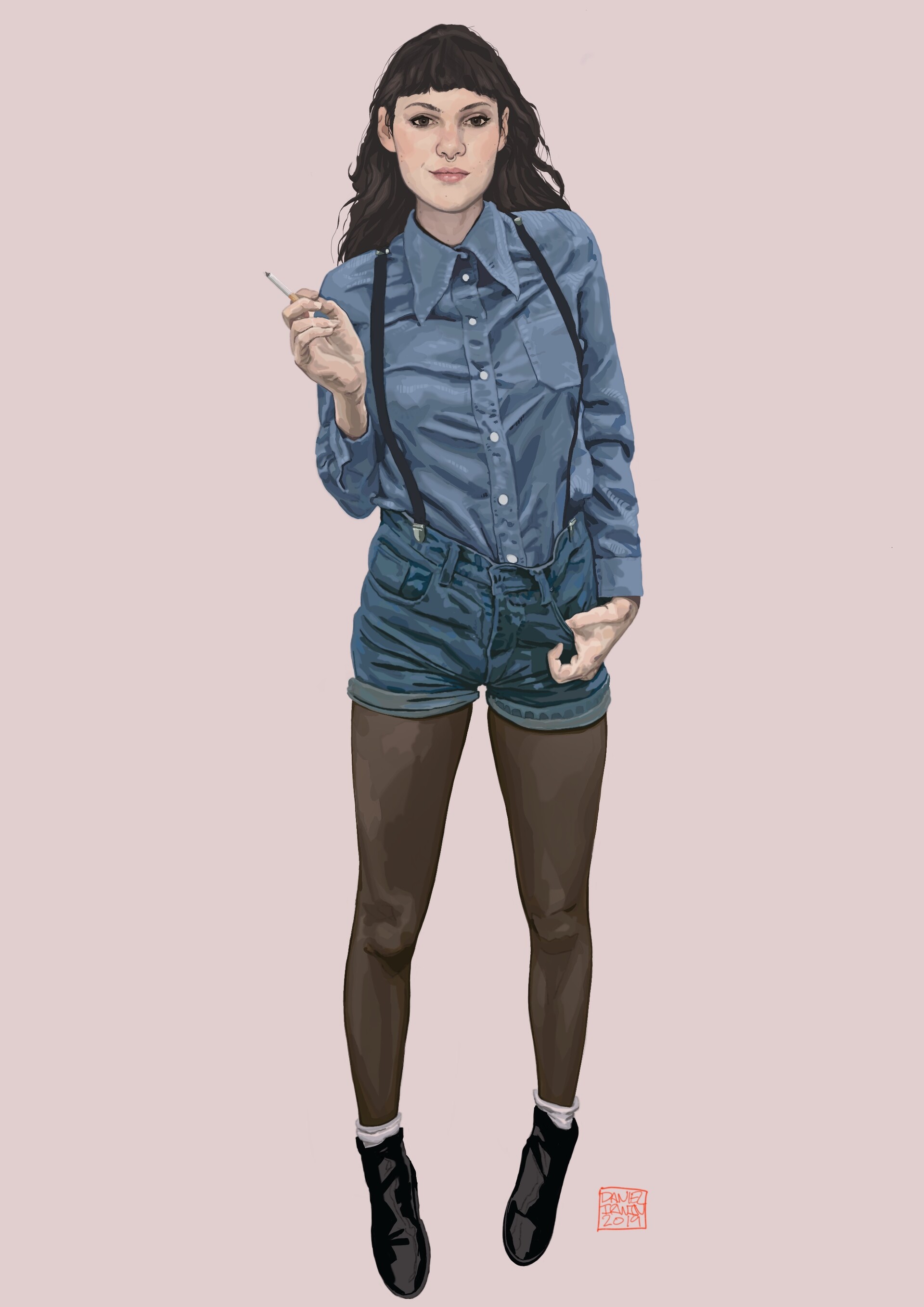 ArtStation - Skinhead Girl.