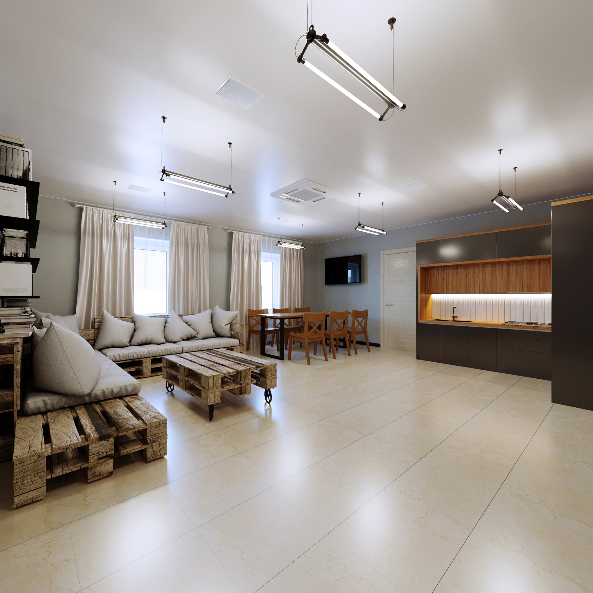 ArtStation - "Madina" hostel rest zone