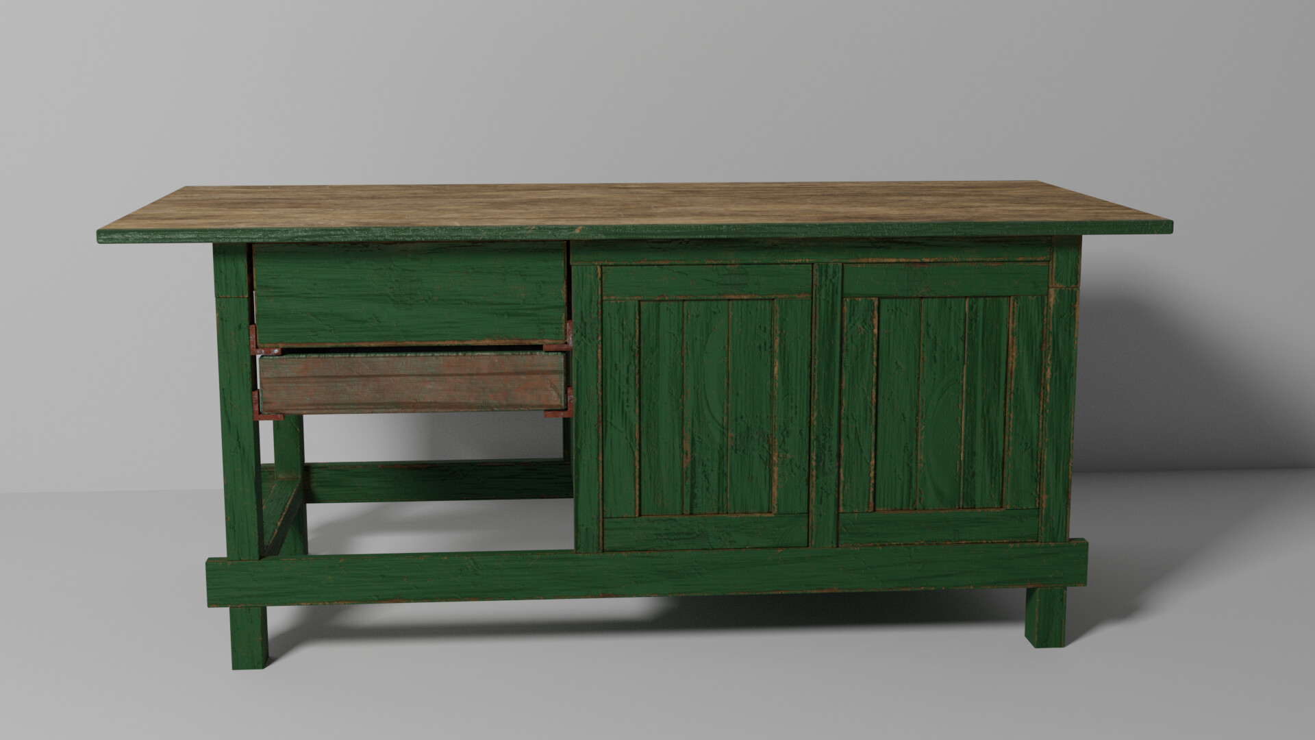ArtStation - Wooden work bench