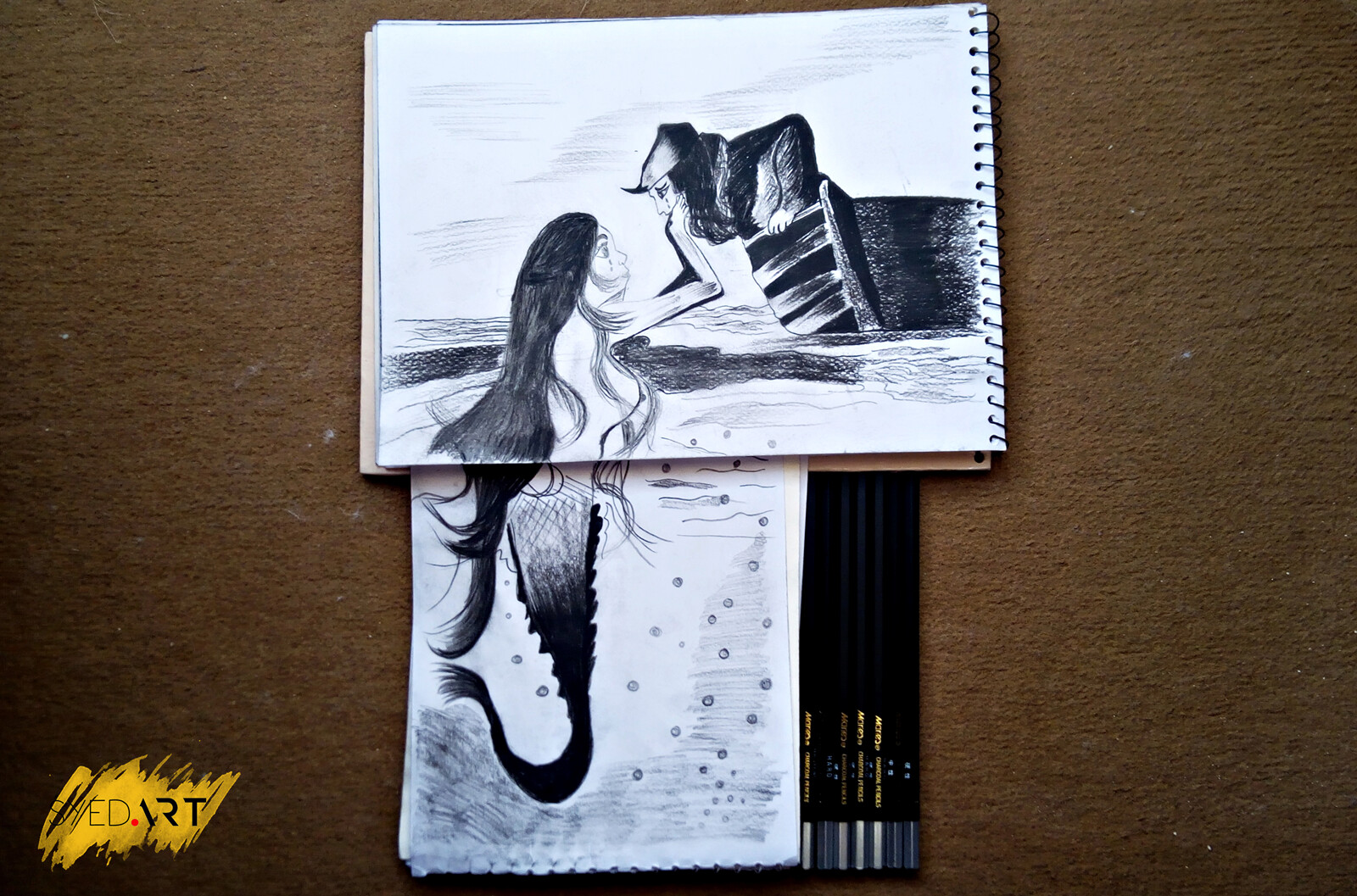 ArtStation - Charcoal Pencil Drawing - SyedArt