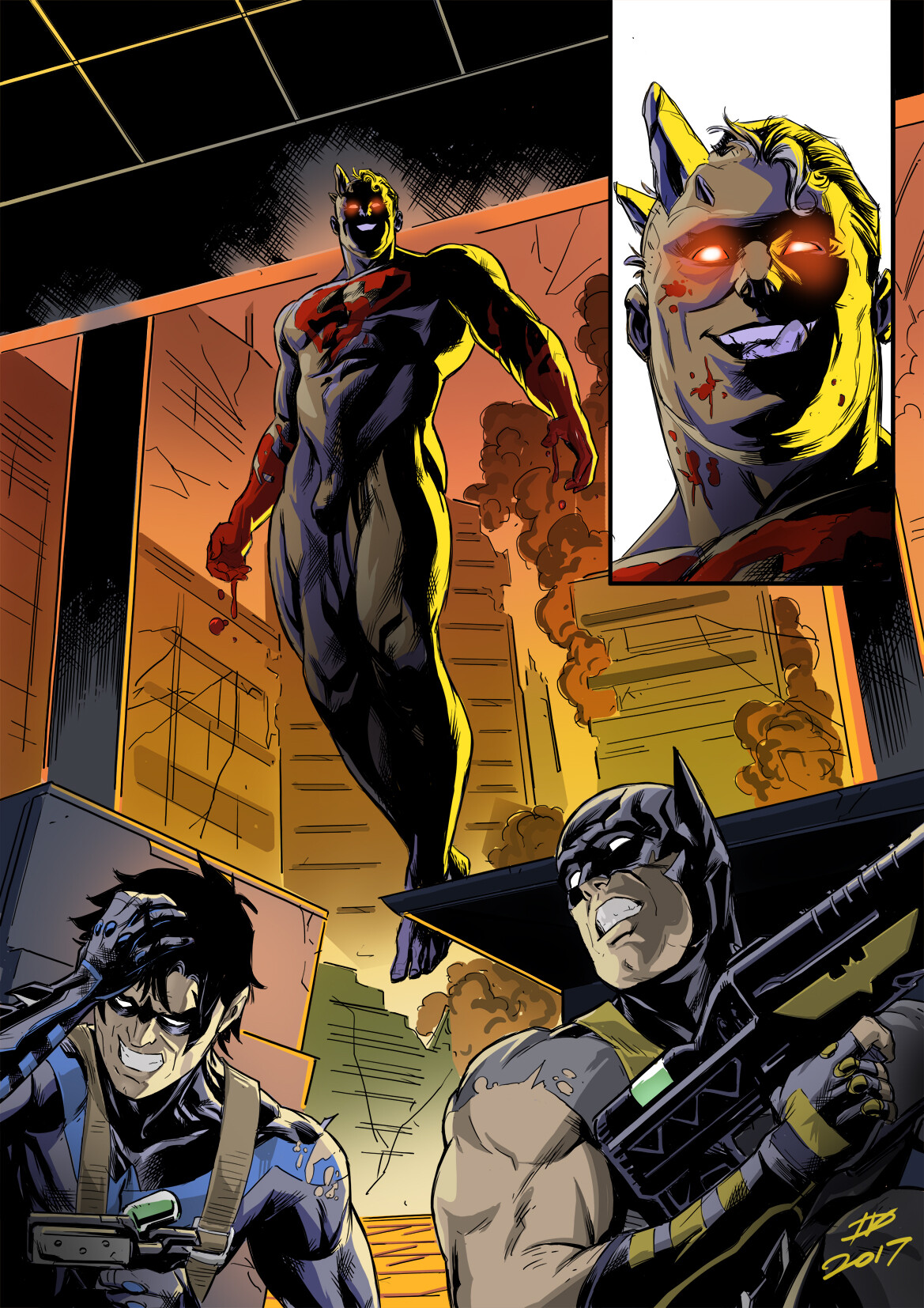 ArtStation - Superman goes rogue - Sample page