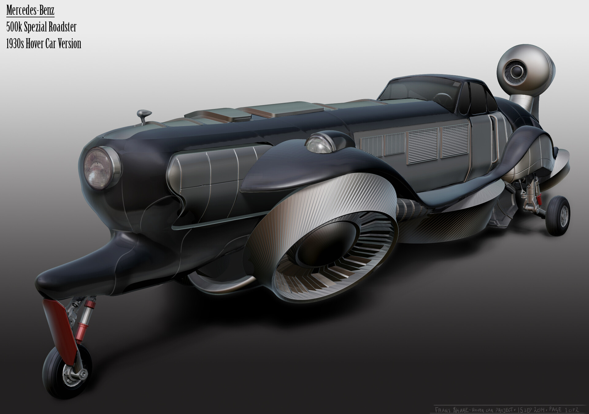 ArtStation - Mercedes-Benz. Hover car.